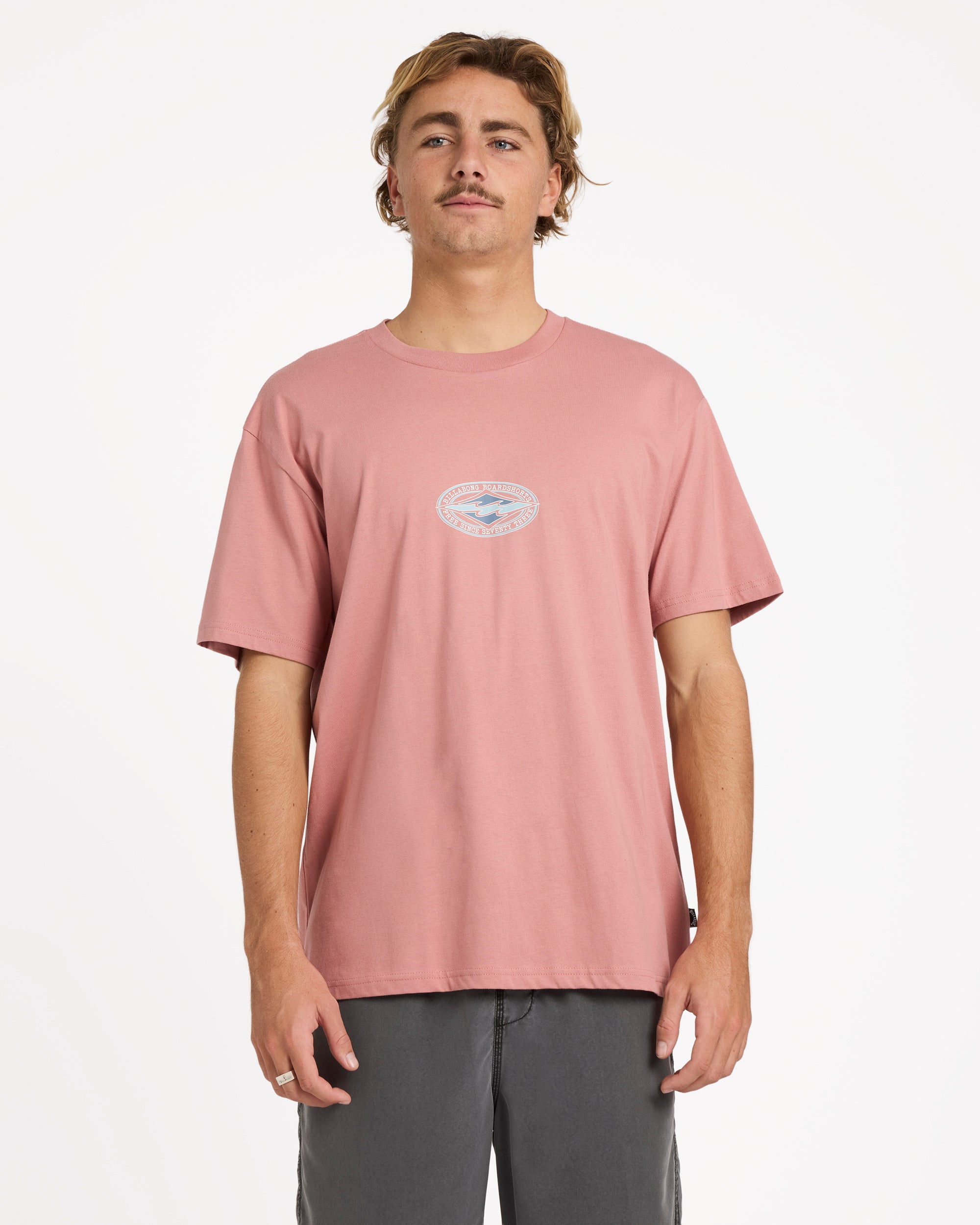 Mens Rotor Diamond Regular T-Shirt – Dusty Rose – Billabong AU