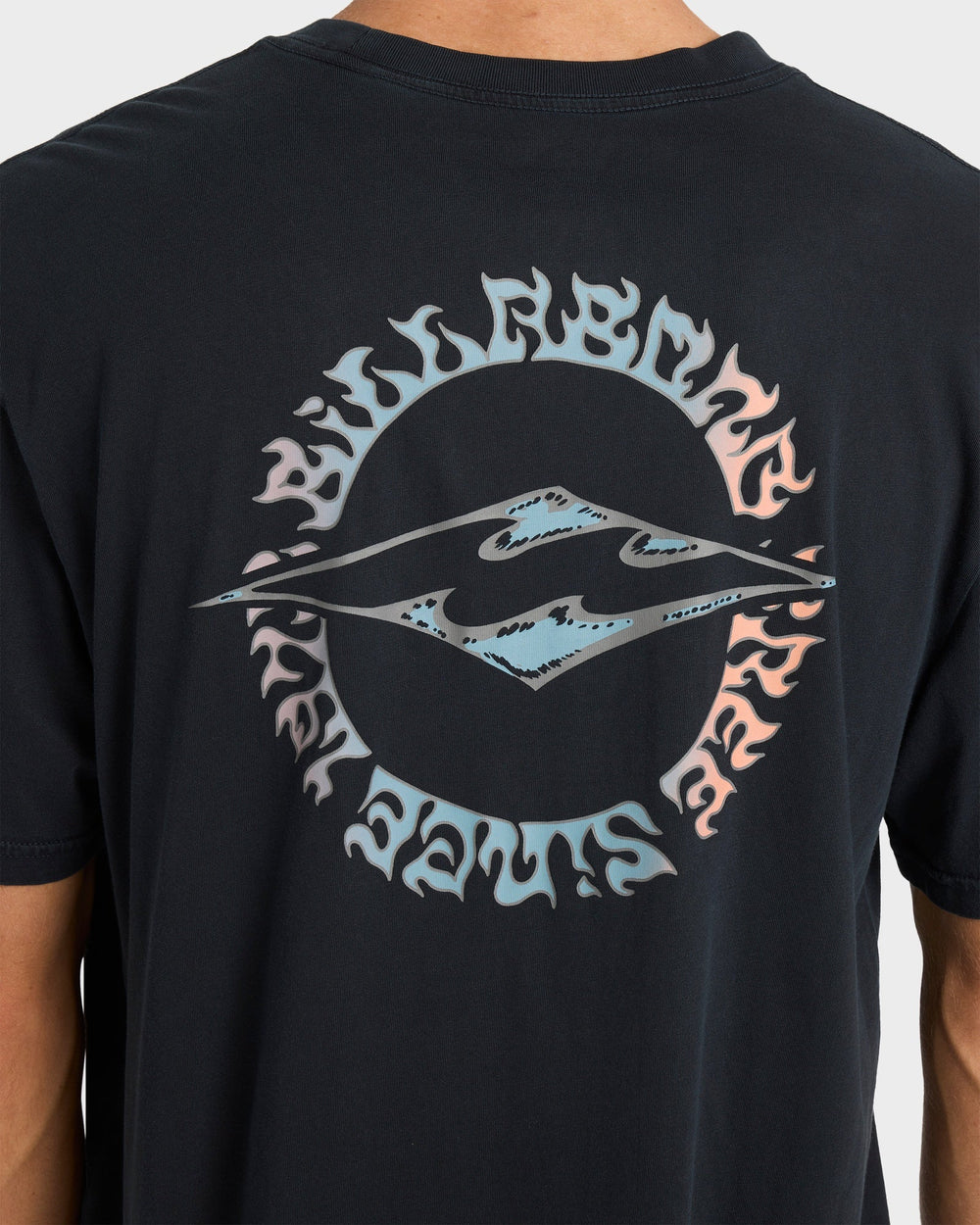 Mens Hollow Diamond Wave Washed Premium T-Shirt – Black – Billabong AU