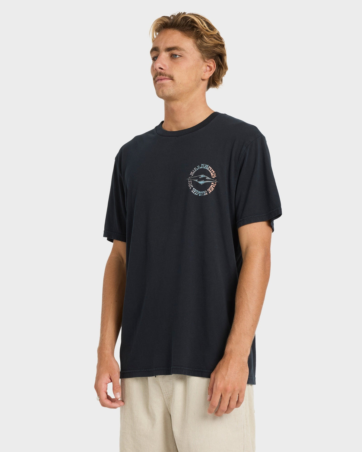 Mens Hollow Diamond Wave Washed Premium T-Shirt – Black – Billabong AU