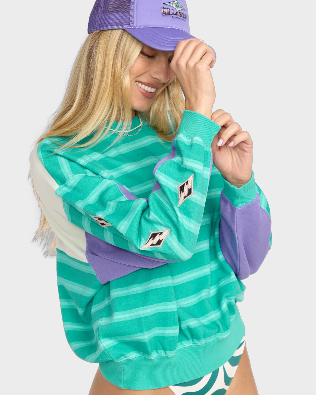 Womens Party Block Crew Neck – Billabong AU