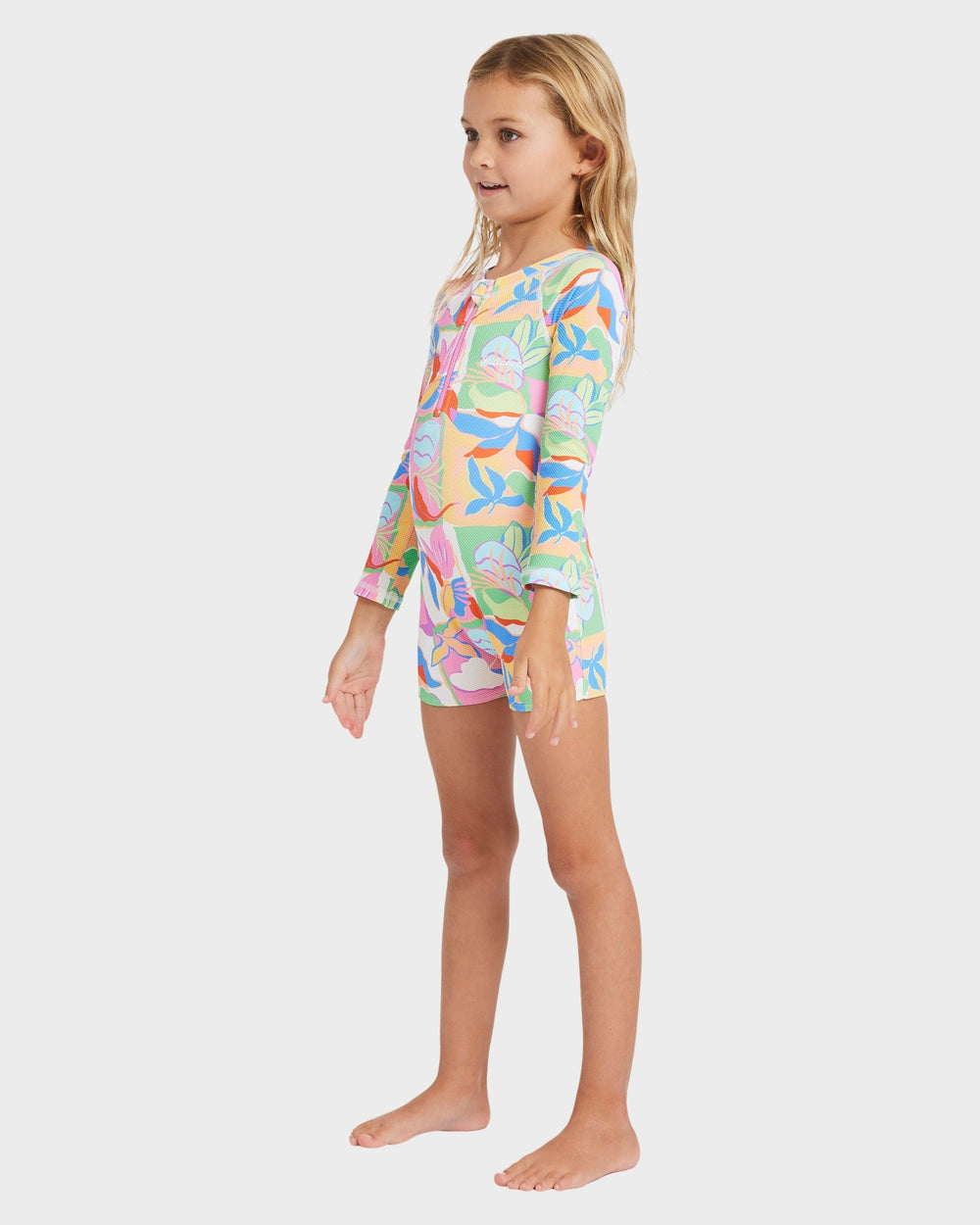 Girls 0-5 Sun Shift One Piece Shortie Long Sleeve Rash Vest – Billabong AU