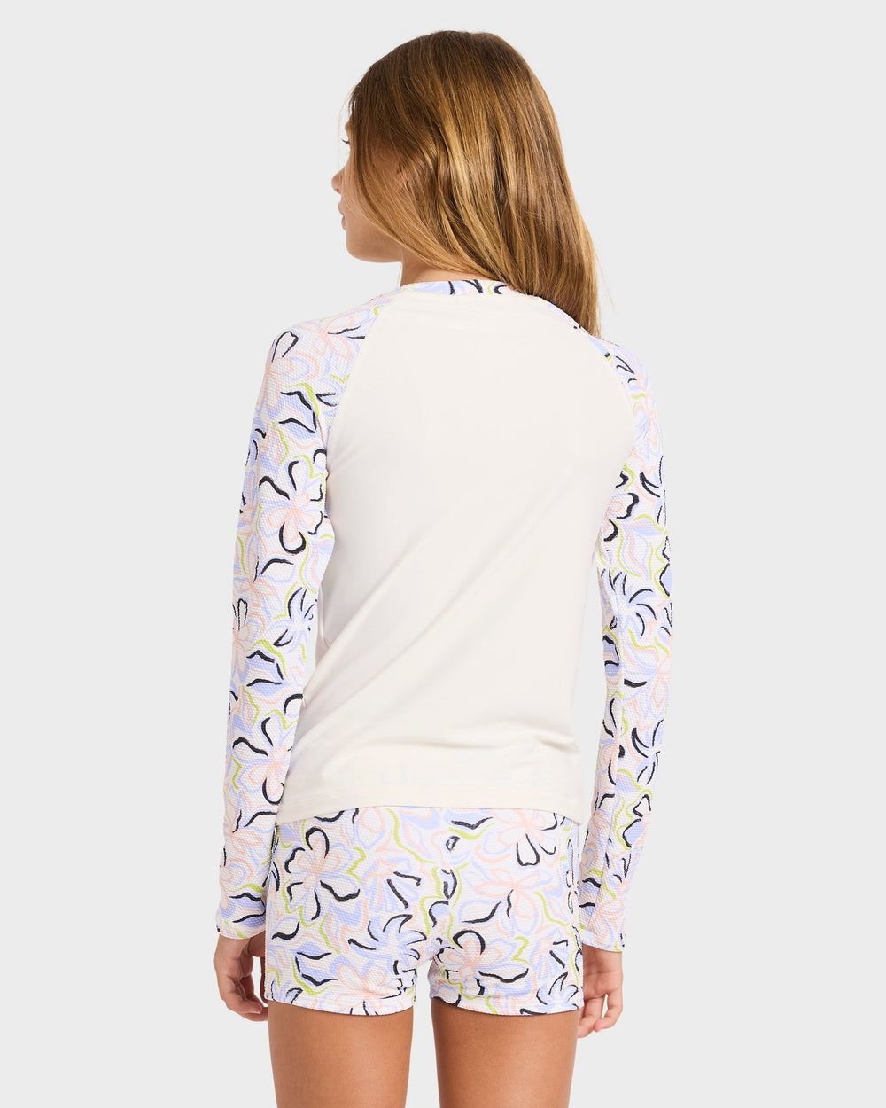 Girls 6-16 Sea Of Love Long Sleeve Rash Vest Set – Billabong AU