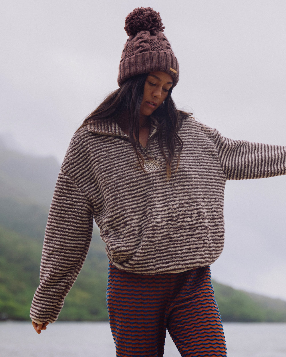 Womens Cool Tides Half Zip Fleece Pullover – Billabong AU