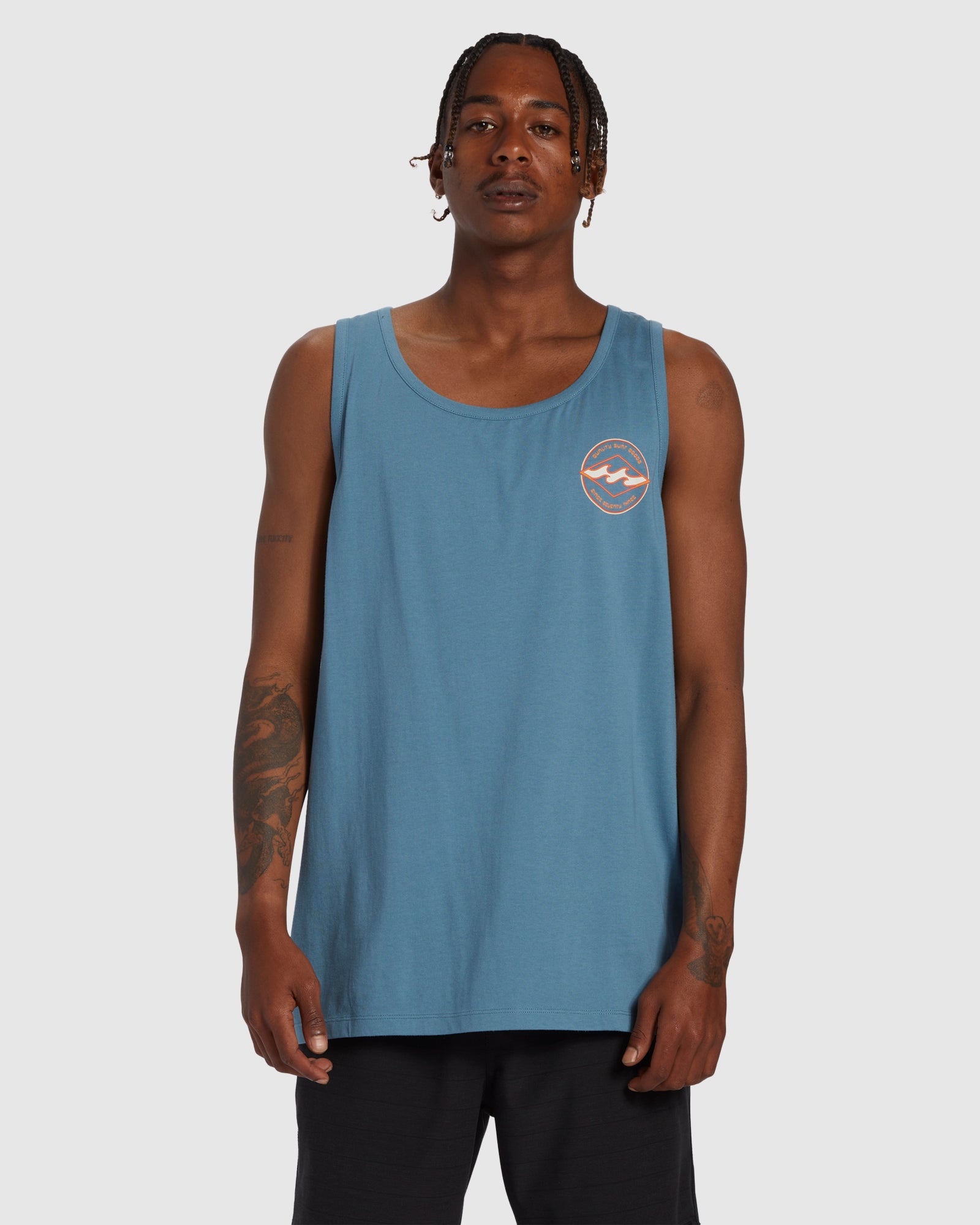 Mens Rotor Diamond Tank Top - VINTAGE INDIGO | Billabong AU