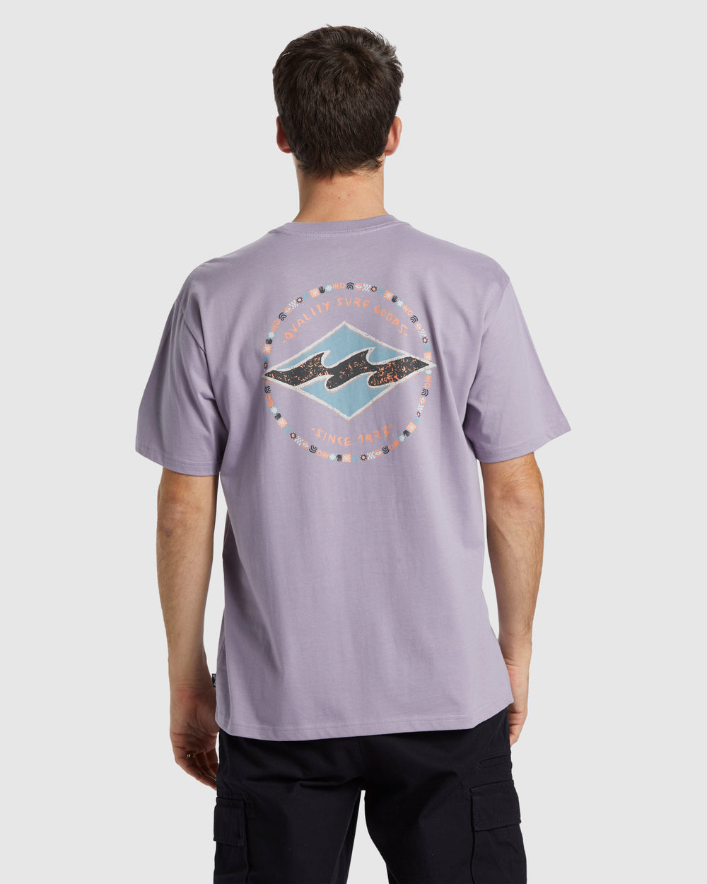 Mens Rotor Diamond T-Shirt – Purple Ash – Billabong AU