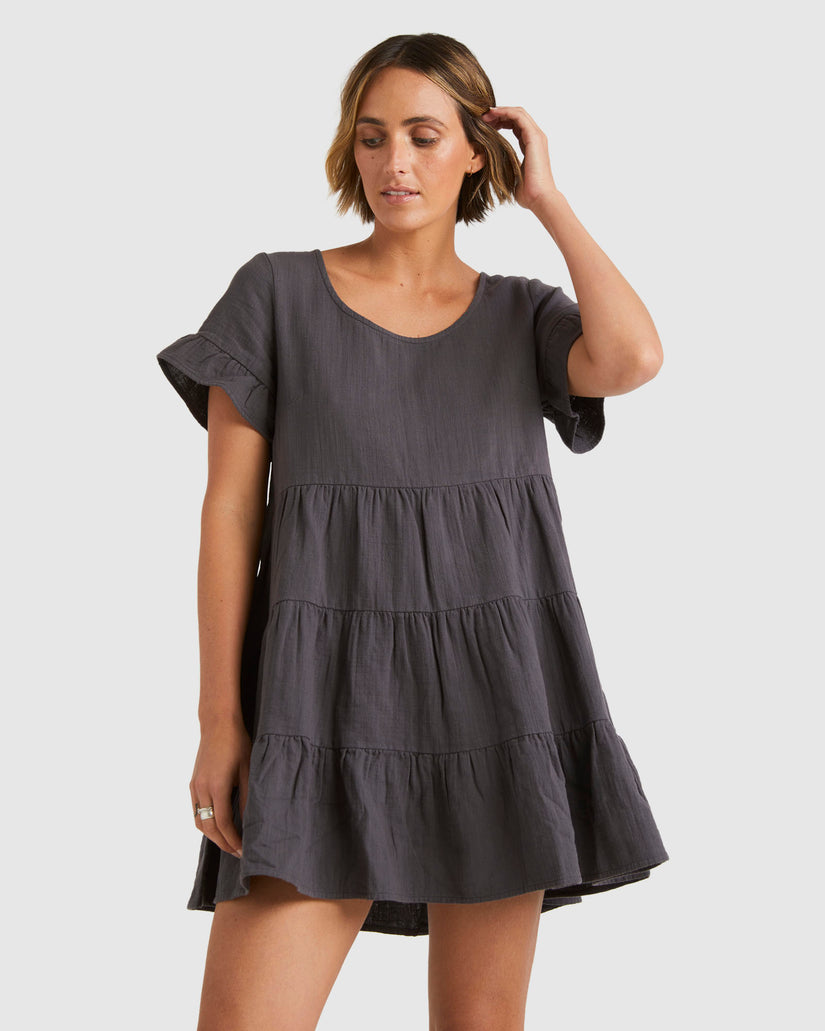 Womens Pixie Mini Dress - WASHED BLACK | Billabong AU