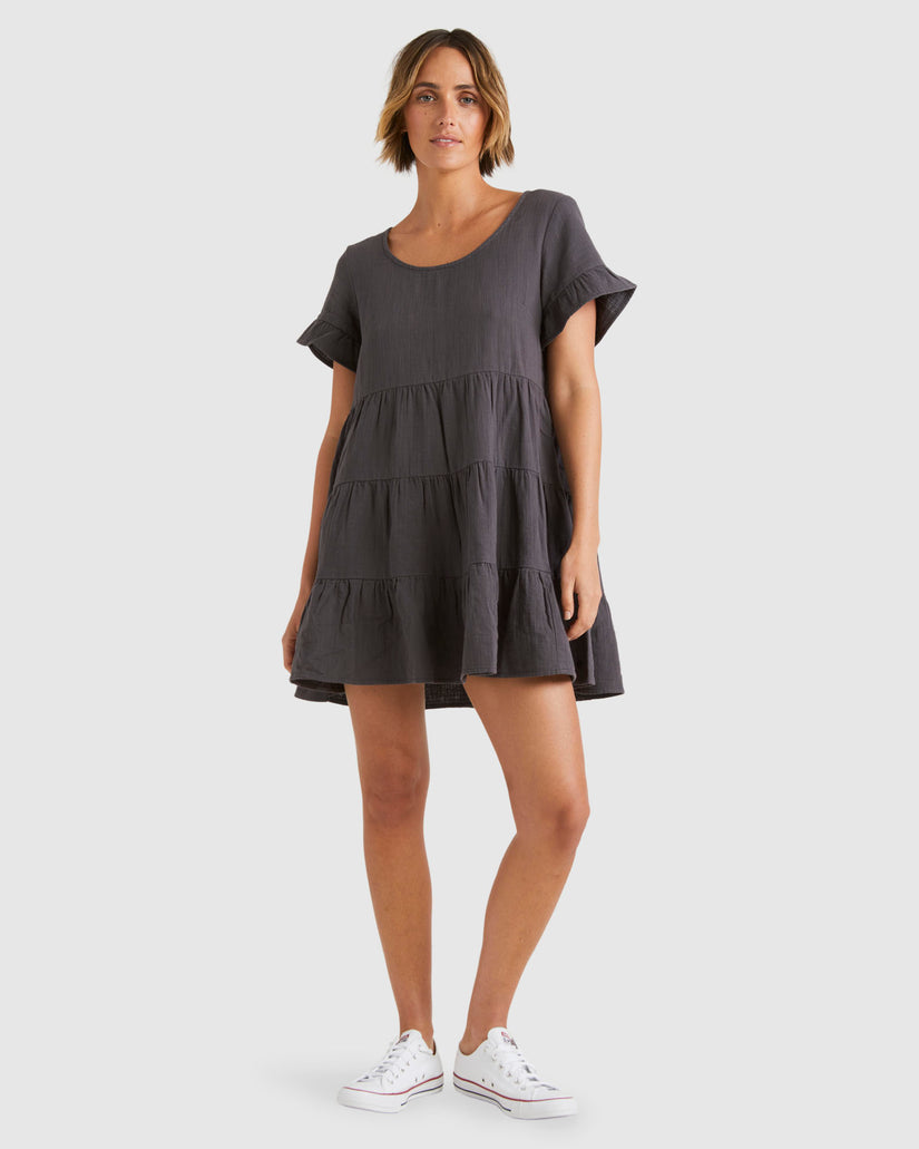 Womens Pixie Mini Dress - WASHED BLACK | Billabong AU