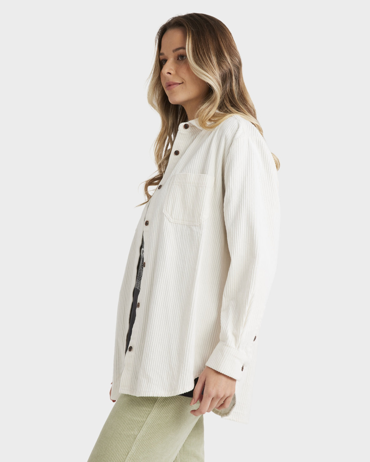 Womens So Stoked Long Sleeve Shirt – Salt Crystal – Billabong AU