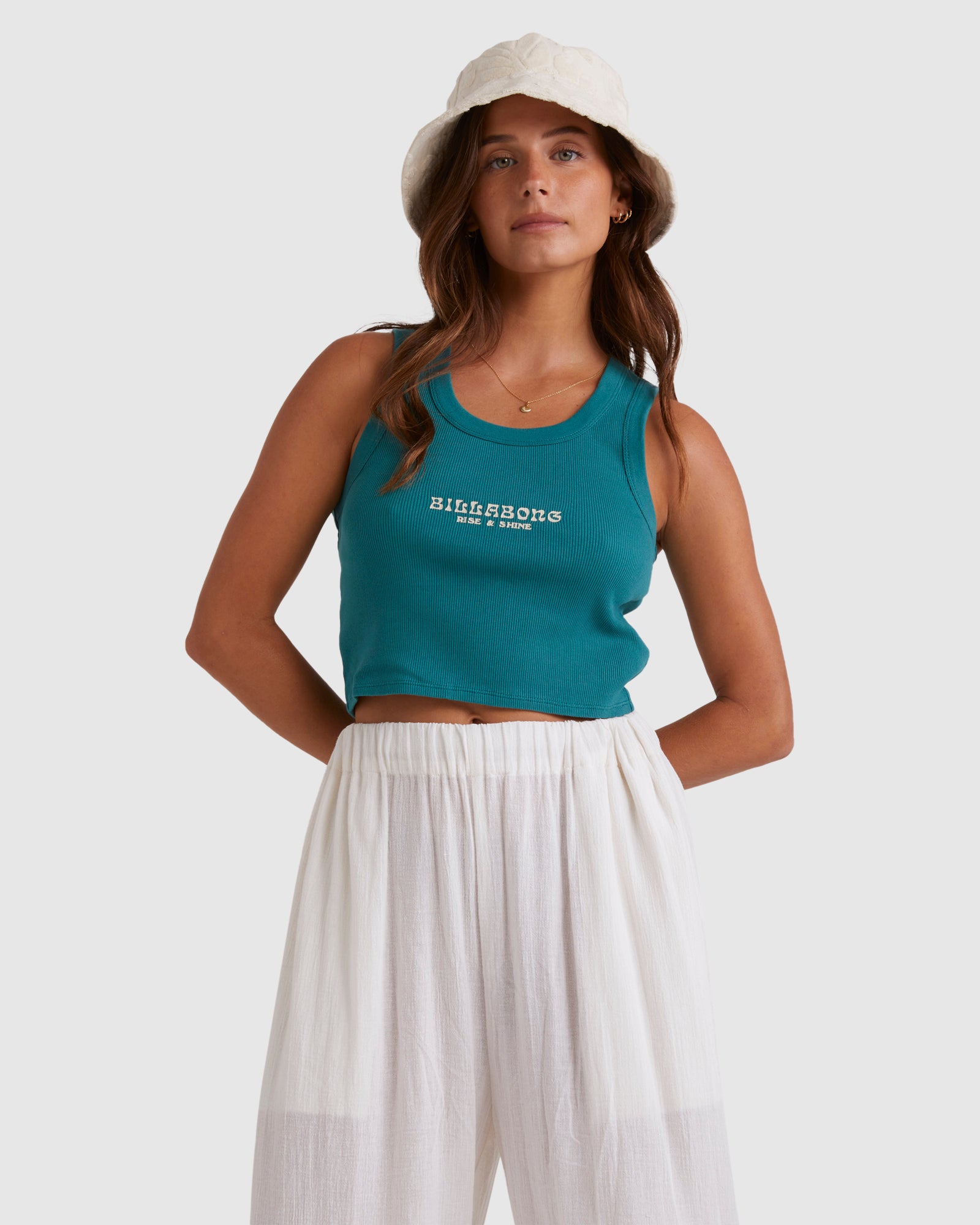 Womens Summer Lover Tank Top - BRIGHT LAGOON | Billabong AU