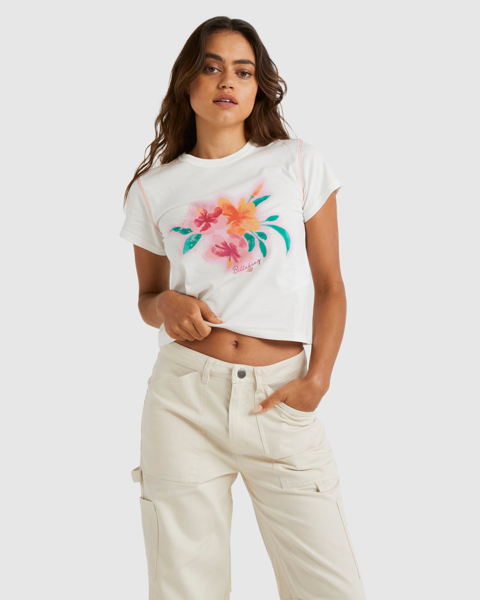 Womens Sweet Meadow T-Shirt - SALT CRYSTAL | Billabong AU
