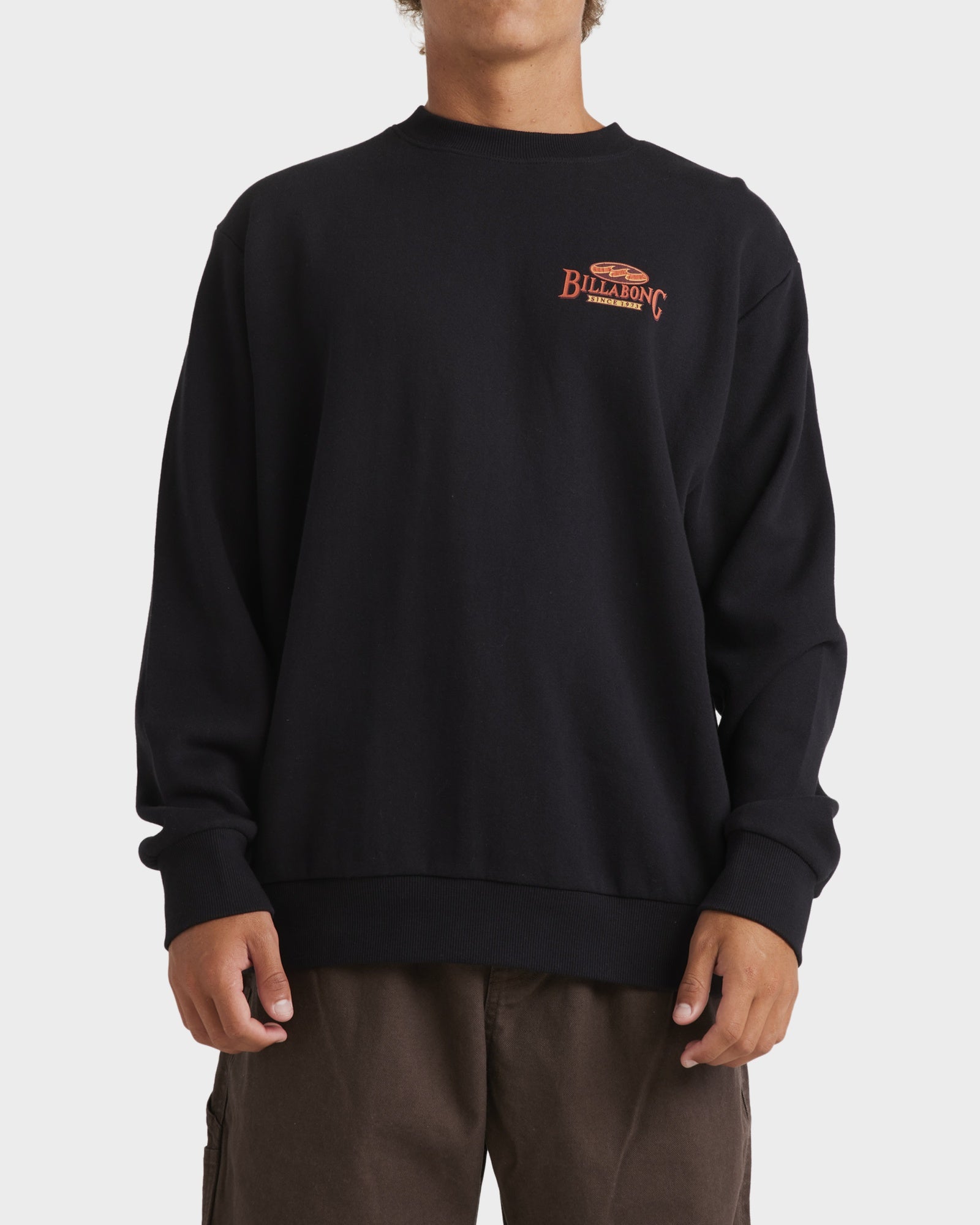 Mens Bong Years Crew Neck - BLACK | Billabong AU