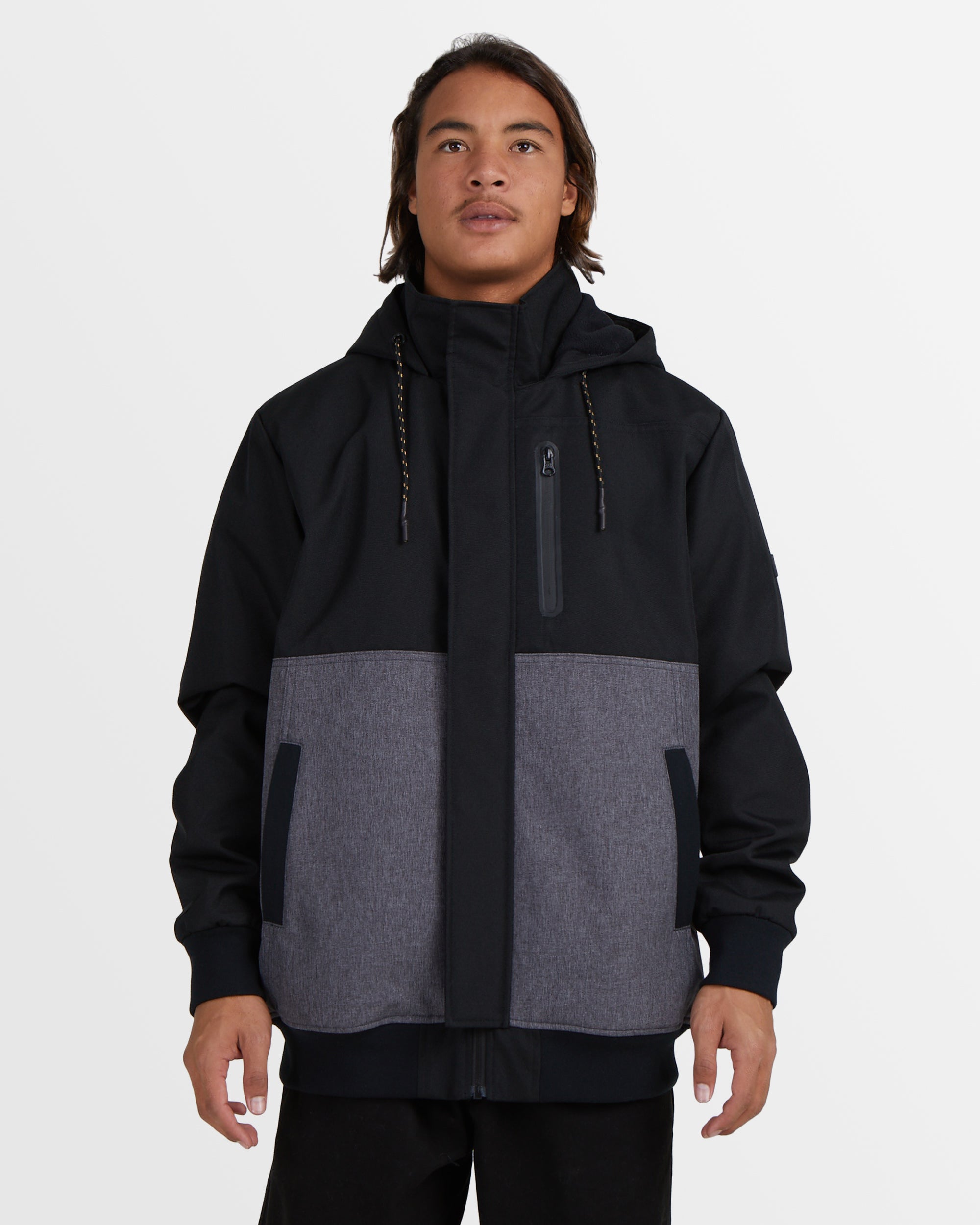 Mens A/Div Boundary Zip Up Jacket - BLACK | Billabong AU