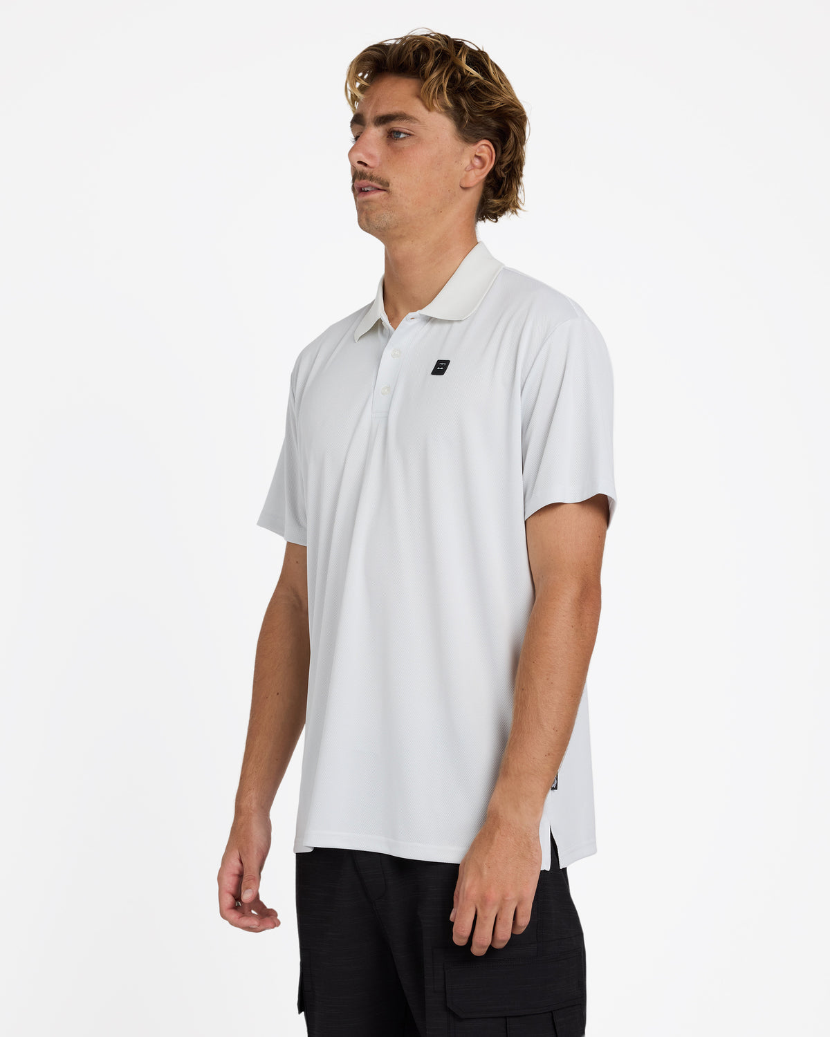 Mens A/Div Short Sleeve Polo Shirt – Grey Mist – Billabong AU
