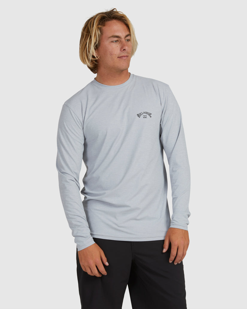 Mens Shoreline Loose Fit Rash Vest - LIGHT GREY HEATHER | Billabong AU