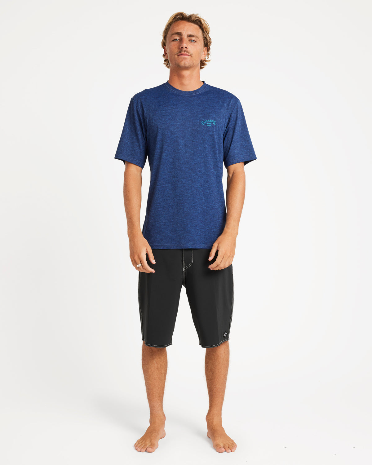 Mens Shoreline Loose Fit Rash Vest – Denim Heather – Billabong AU