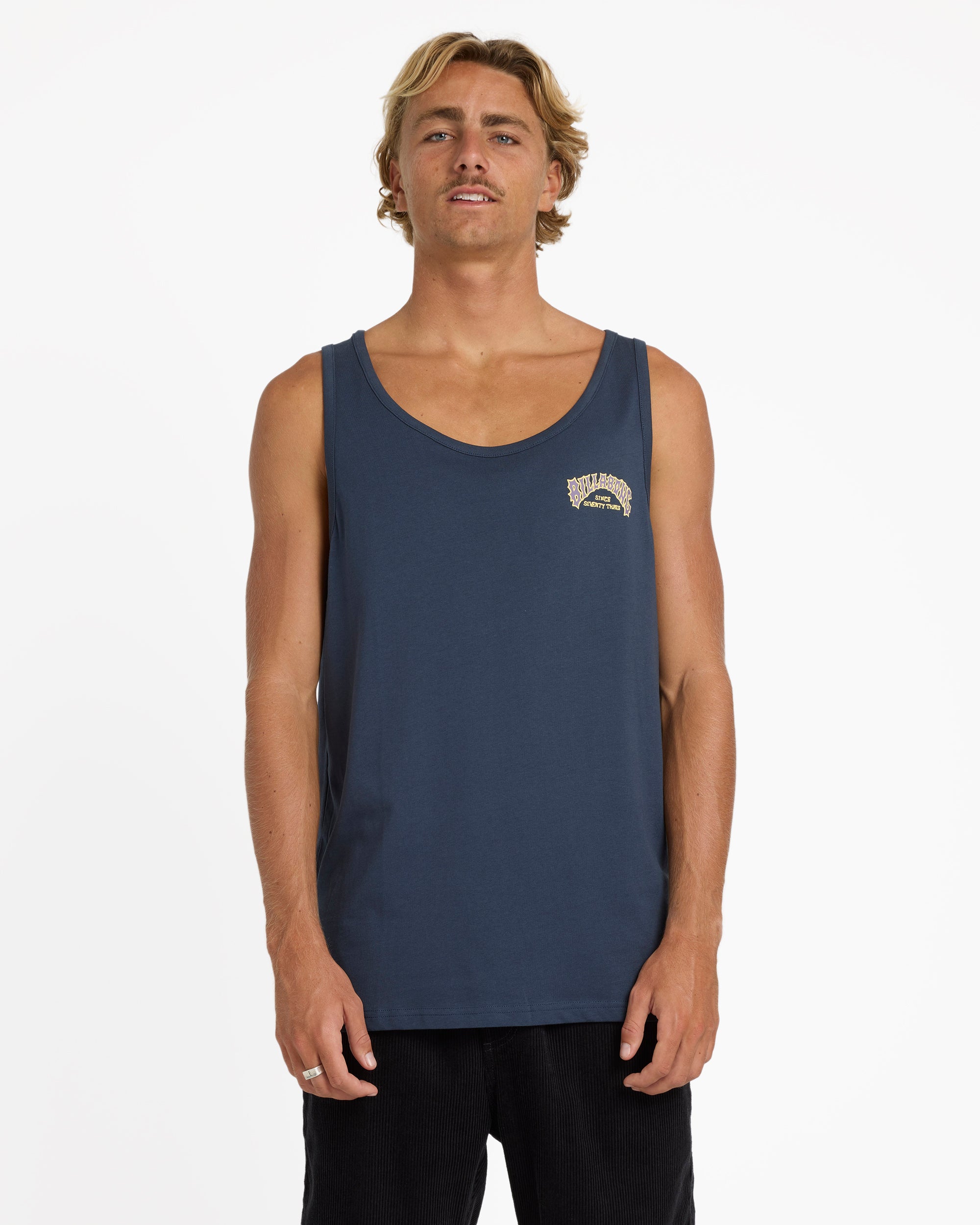 Mens 73 Arch Tank Top - DUSTY NAVY | Billabong AU