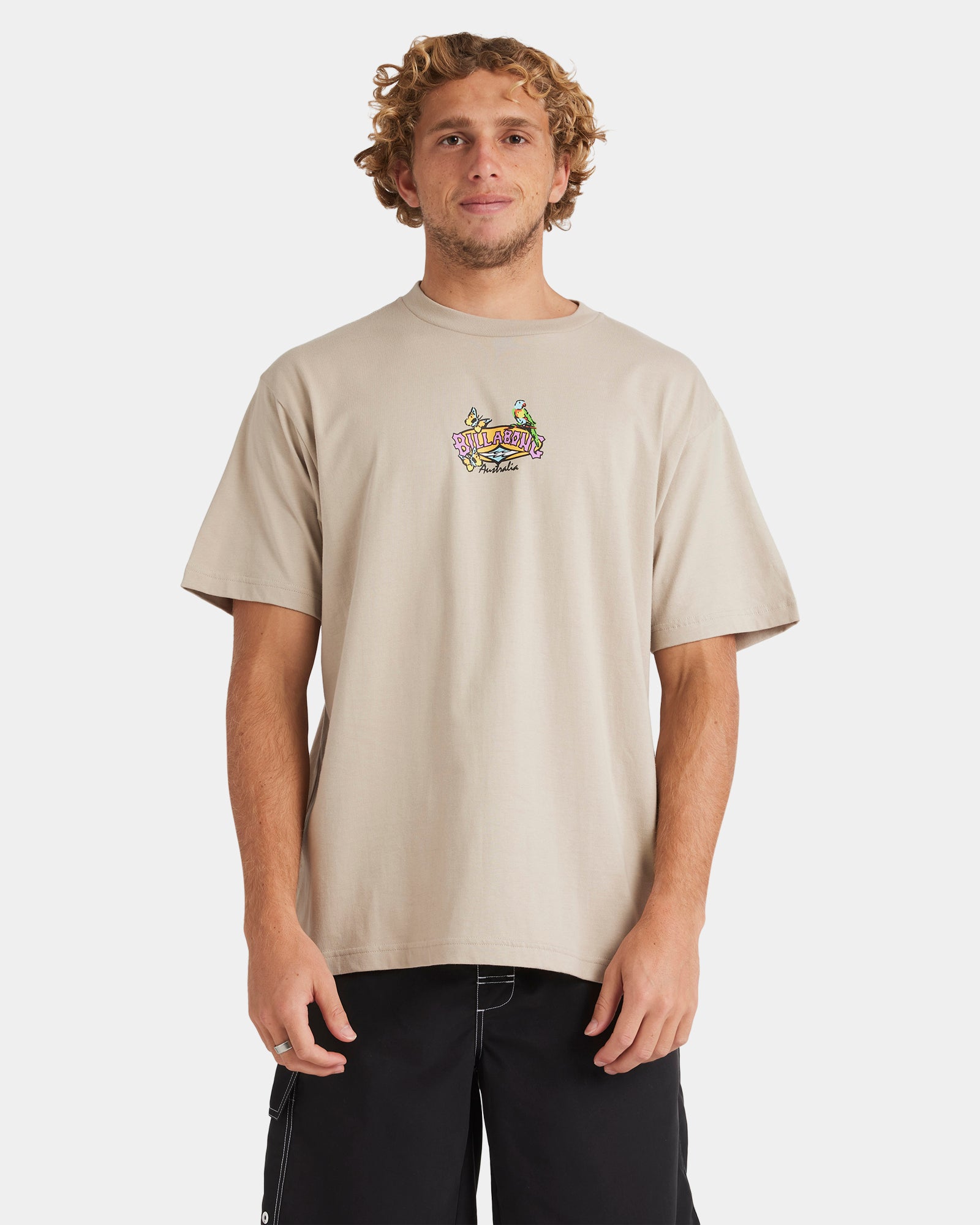 Mens Aussie Pill T-Shirt - MUSHROOM | Billabong AU